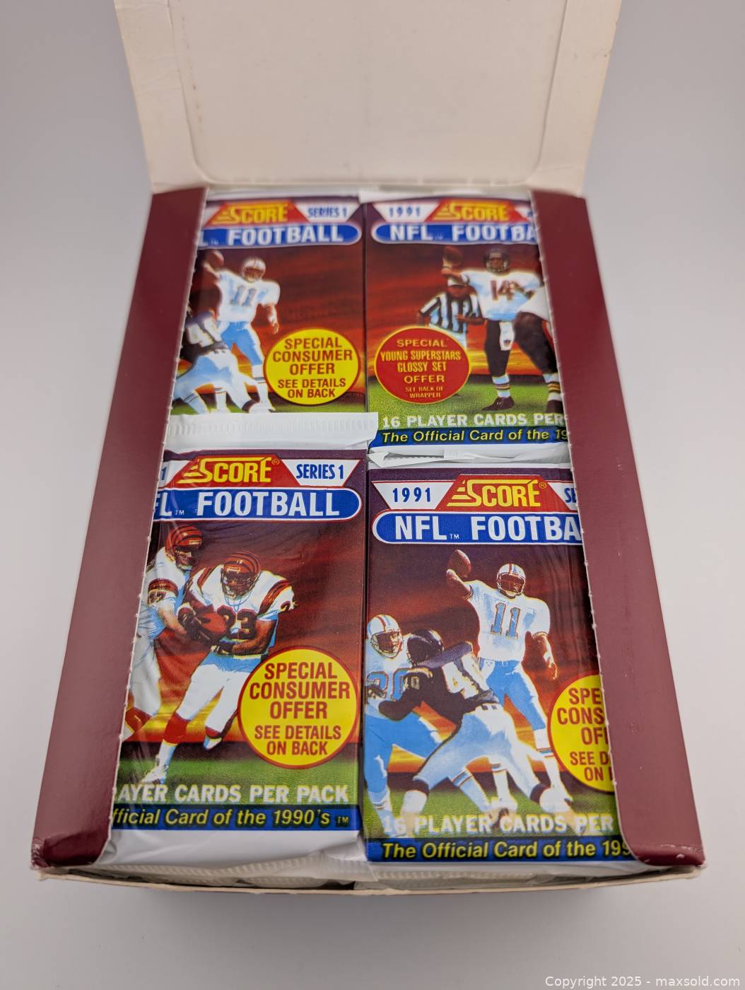 1991 Score NFL Football Series 1 sealed packs | Maxsold