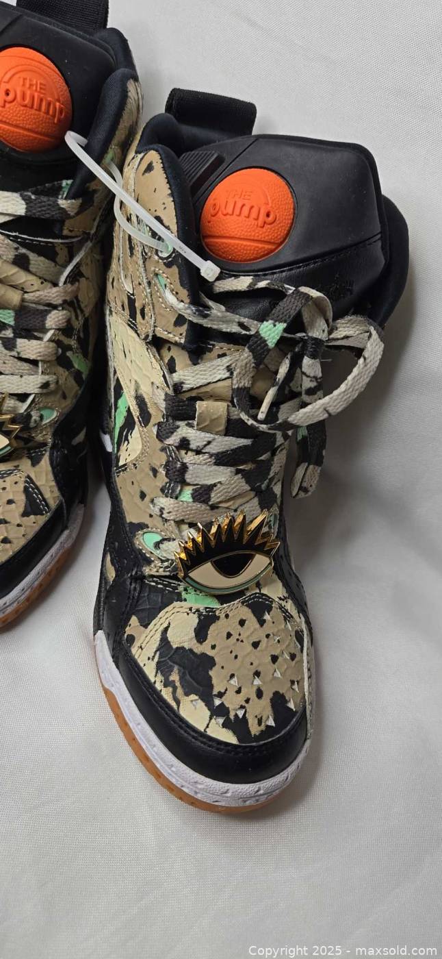 Size 7 Melody Ehsani x Reebok Blacktop Pump Wedge | Maxsold