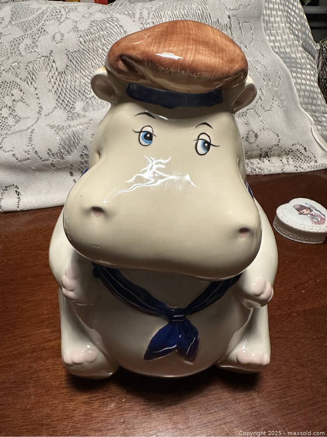 Hippo Cookie Jar, Avon Goose Measuring Spoons, Chick Egg Cup, Balancing ...
