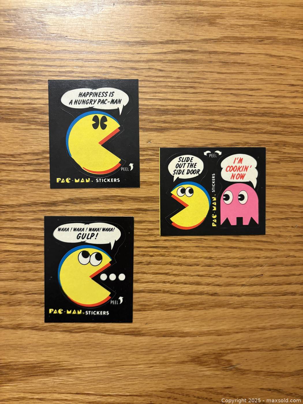 1980 Fleer Pac-Man rub-off game stickers | Maxsold