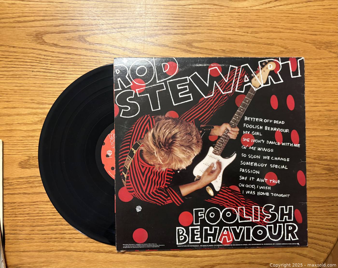Rod Stewart Foolish Behaviour LP | Maxsold