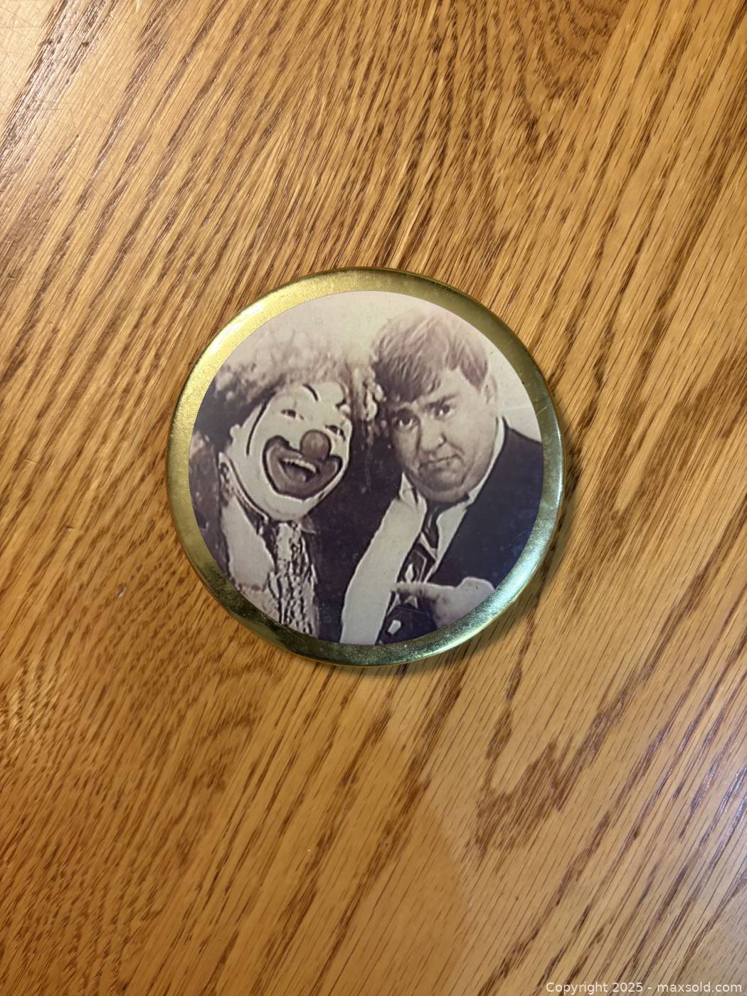 Vintage round John Candy photo button | Maxsold