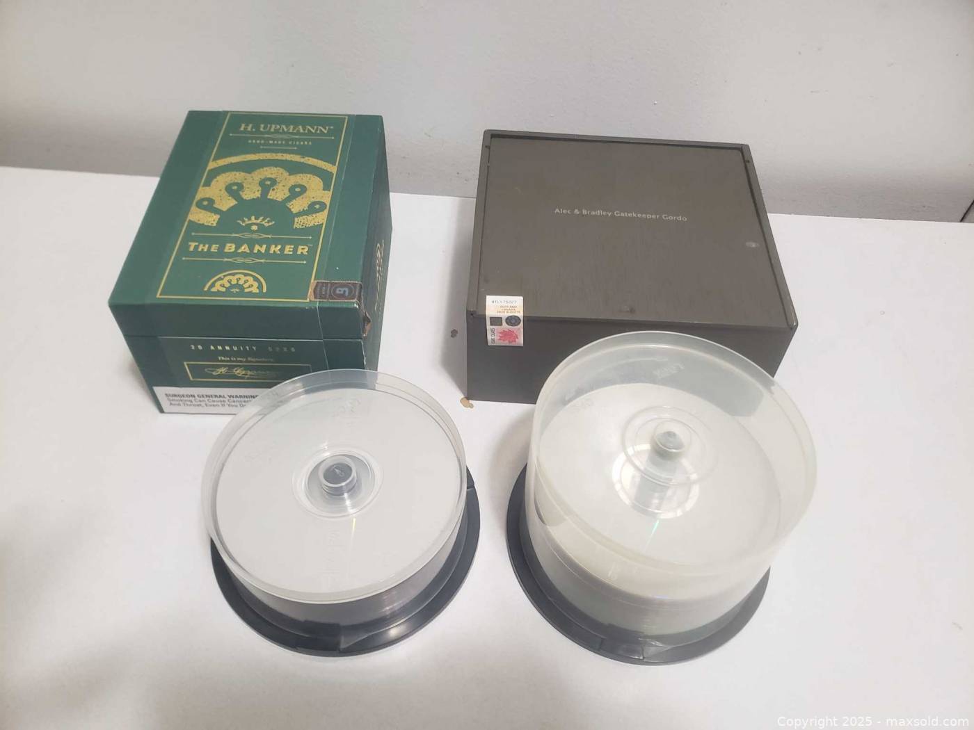 Blank CDs And Two Vintage Boxes | Maxsold