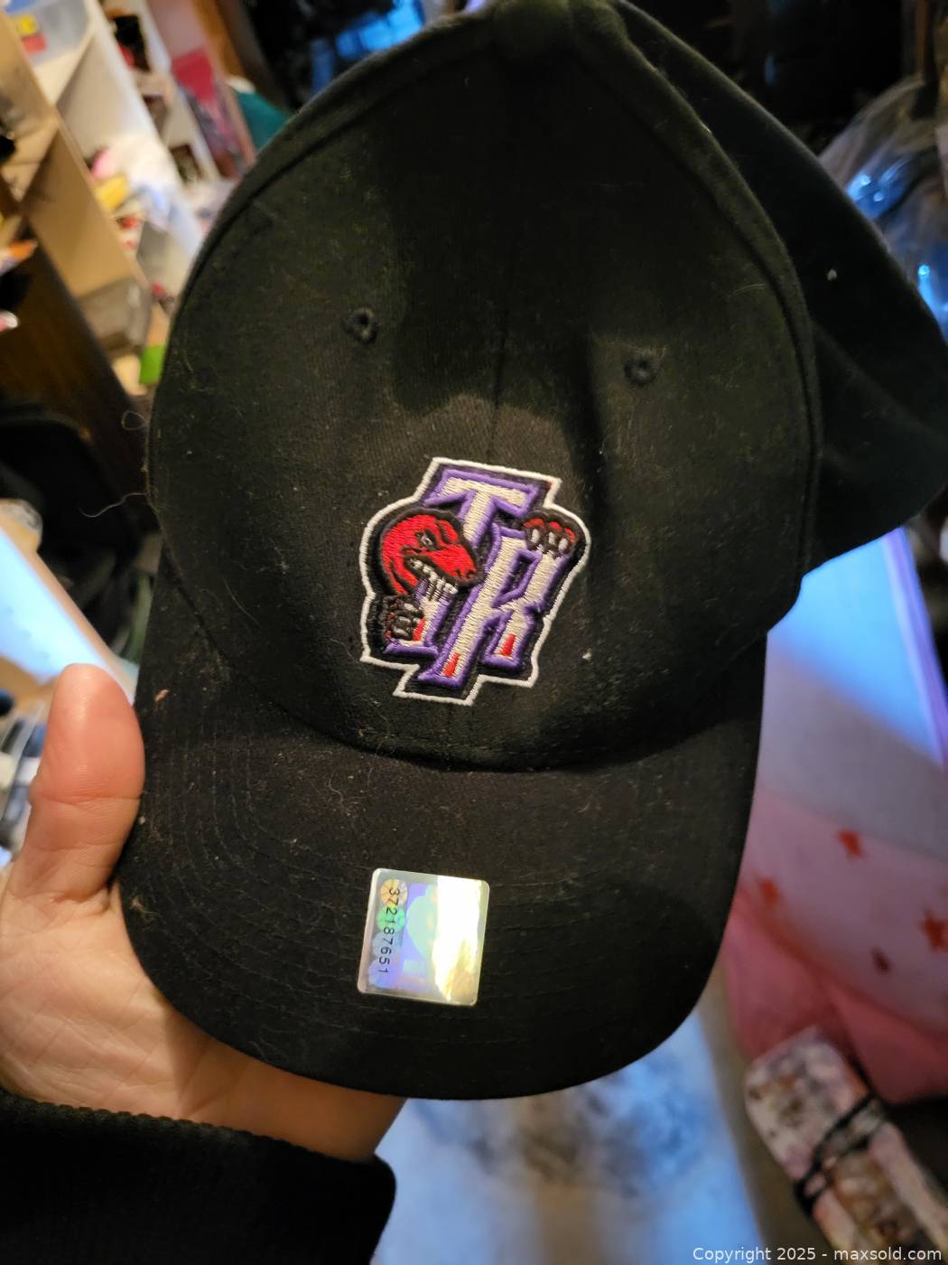 Black Toronto Raptors embroidered baseball cap | Maxsold