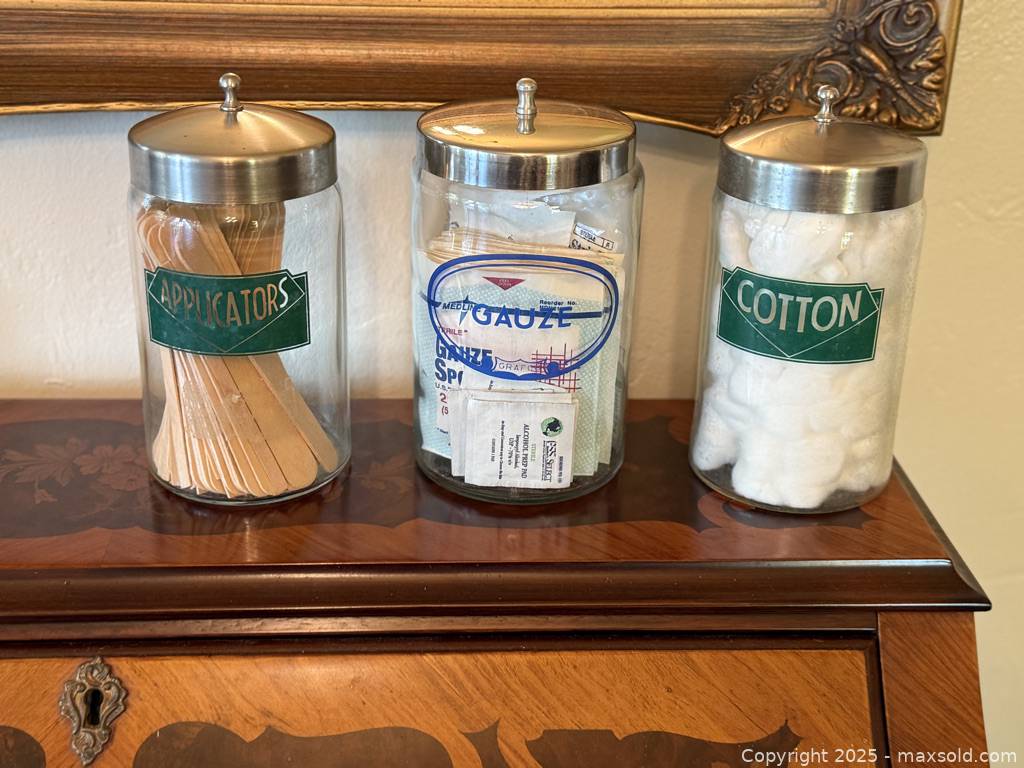 Vintage Grafco glass apothecary jars | Maxsold