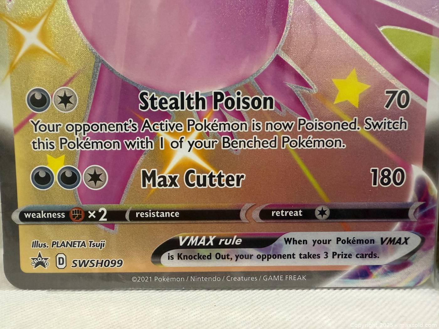 Pokémon Shiny Crobat VMAX oversized promo card | Maxsold