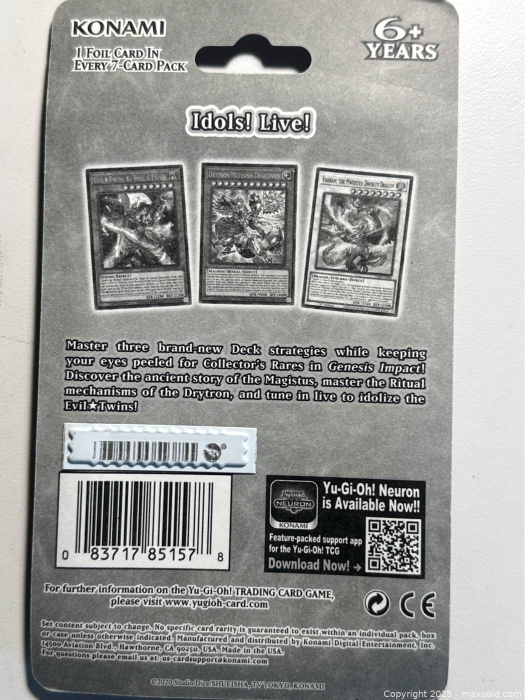 Yu-Gi-Oh! Genesis Impact sealed booster pack | Maxsold