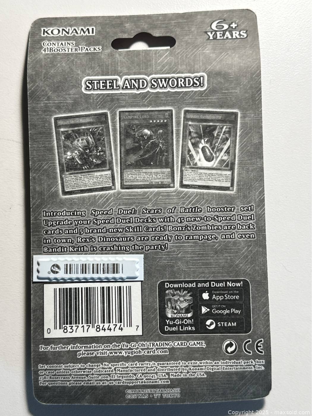 Yu-Gi-Oh! Speed Duel Scars of Battle blister pack | Maxsold