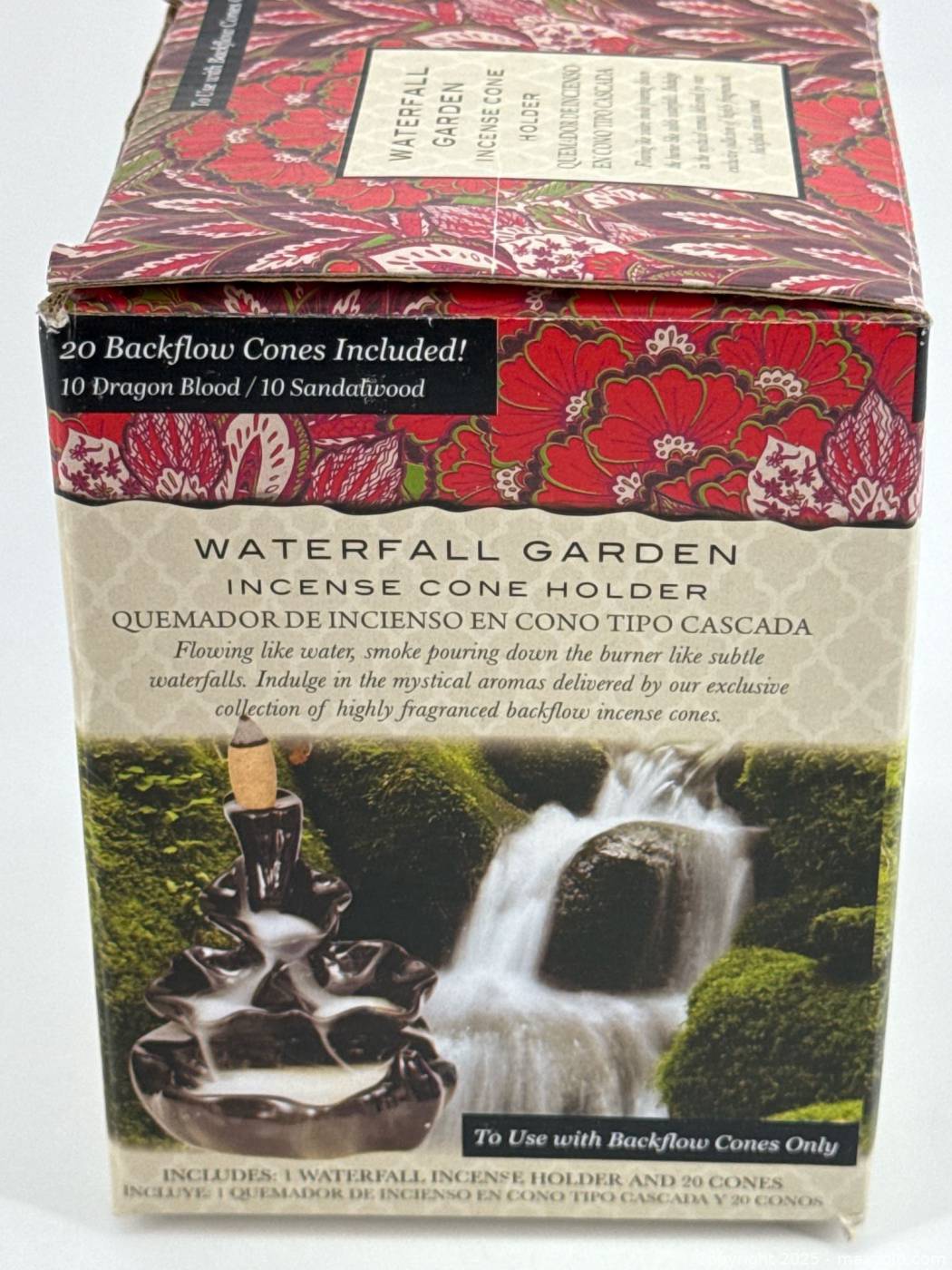 Backflow incense waterfall holder with 20 cones | Maxsold