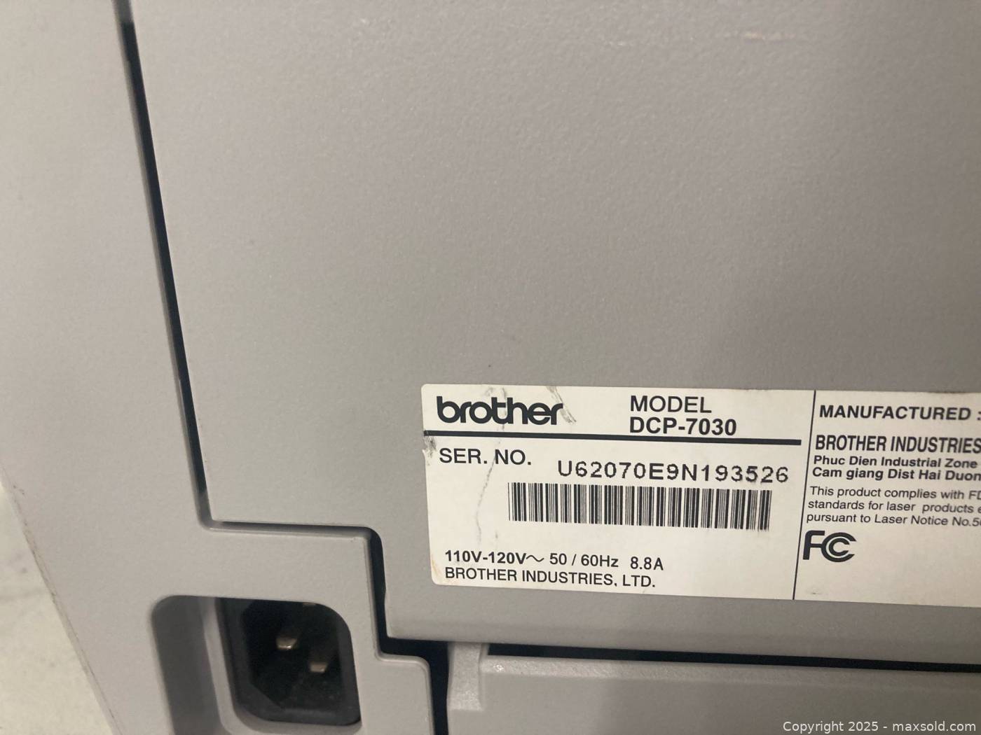 Brother DCP-7030 multifunction printer | Maxsold