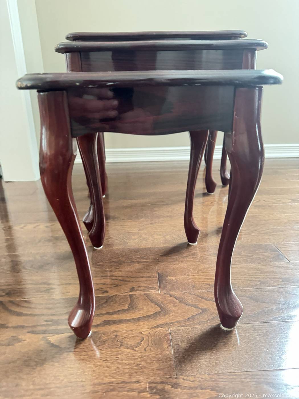 3 midcentury nesting tables | Maxsold