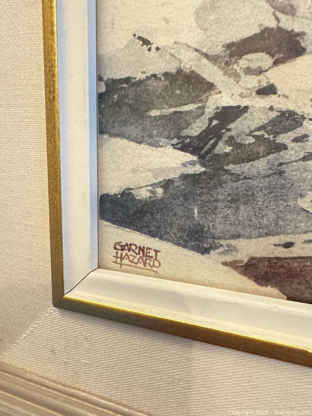 Garnet Hazard “Quiet Winter” Plate XXIII framed print 11" x 9.5" | Maxsold