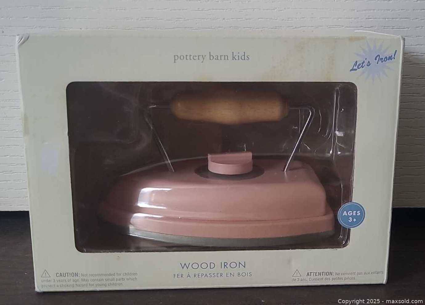 Pottery Barn Kids Wooden Toy Iron | Maxsold