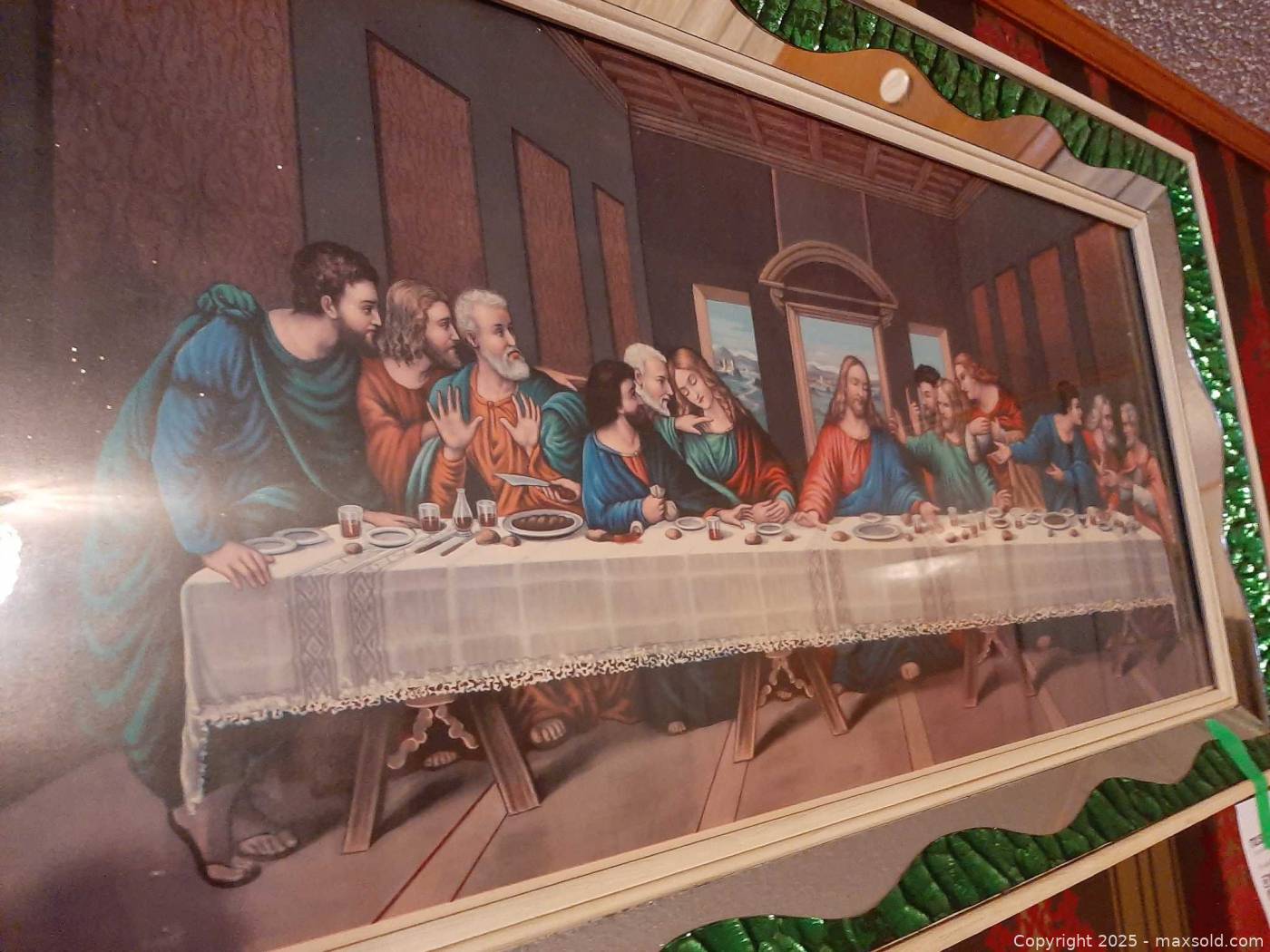 Framed lithograph print The Last Supper | Maxsold