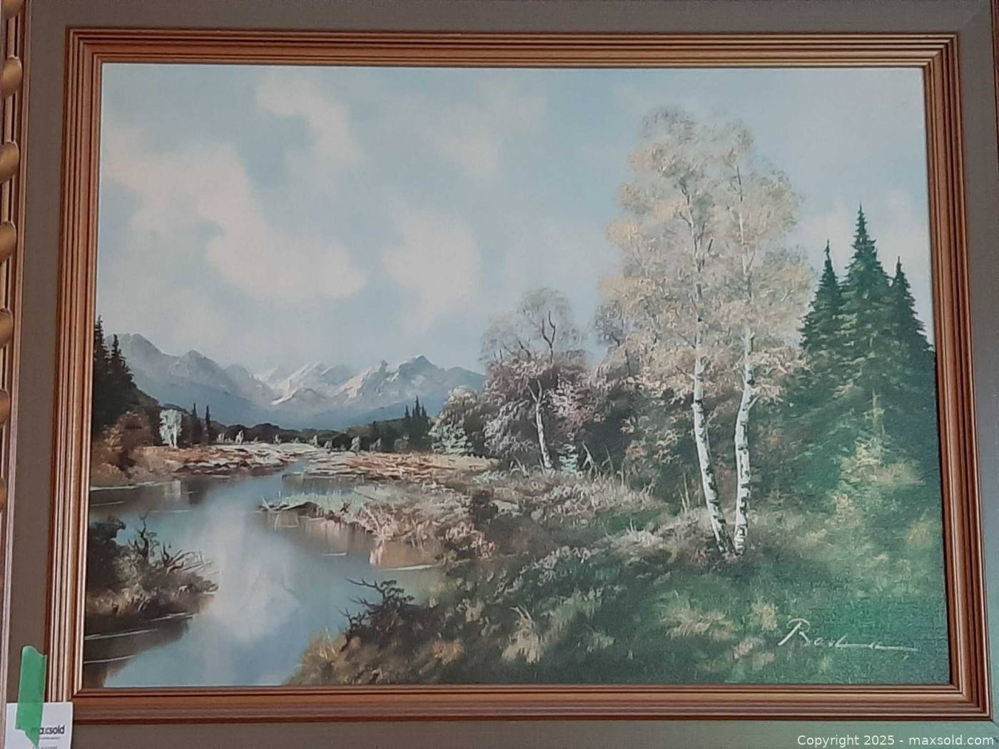 Framed Bachmann landscape print on canvas | Maxsold