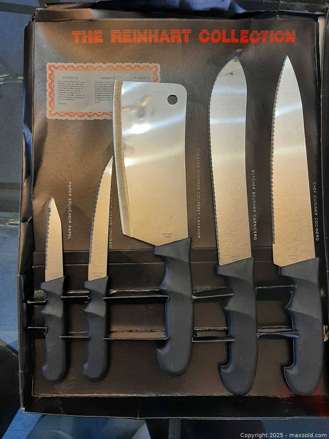 The Reinhart Collection 5-piece stainless knife set | Maxsold