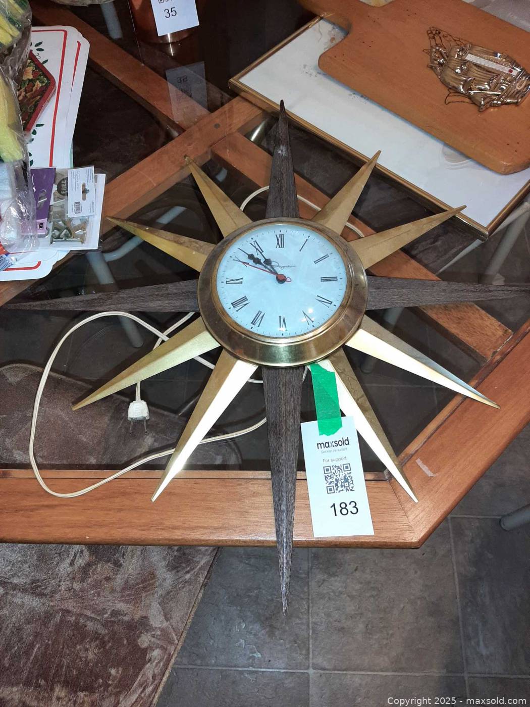 Ingraham Starburst Electric Wall Clock | Maxsold