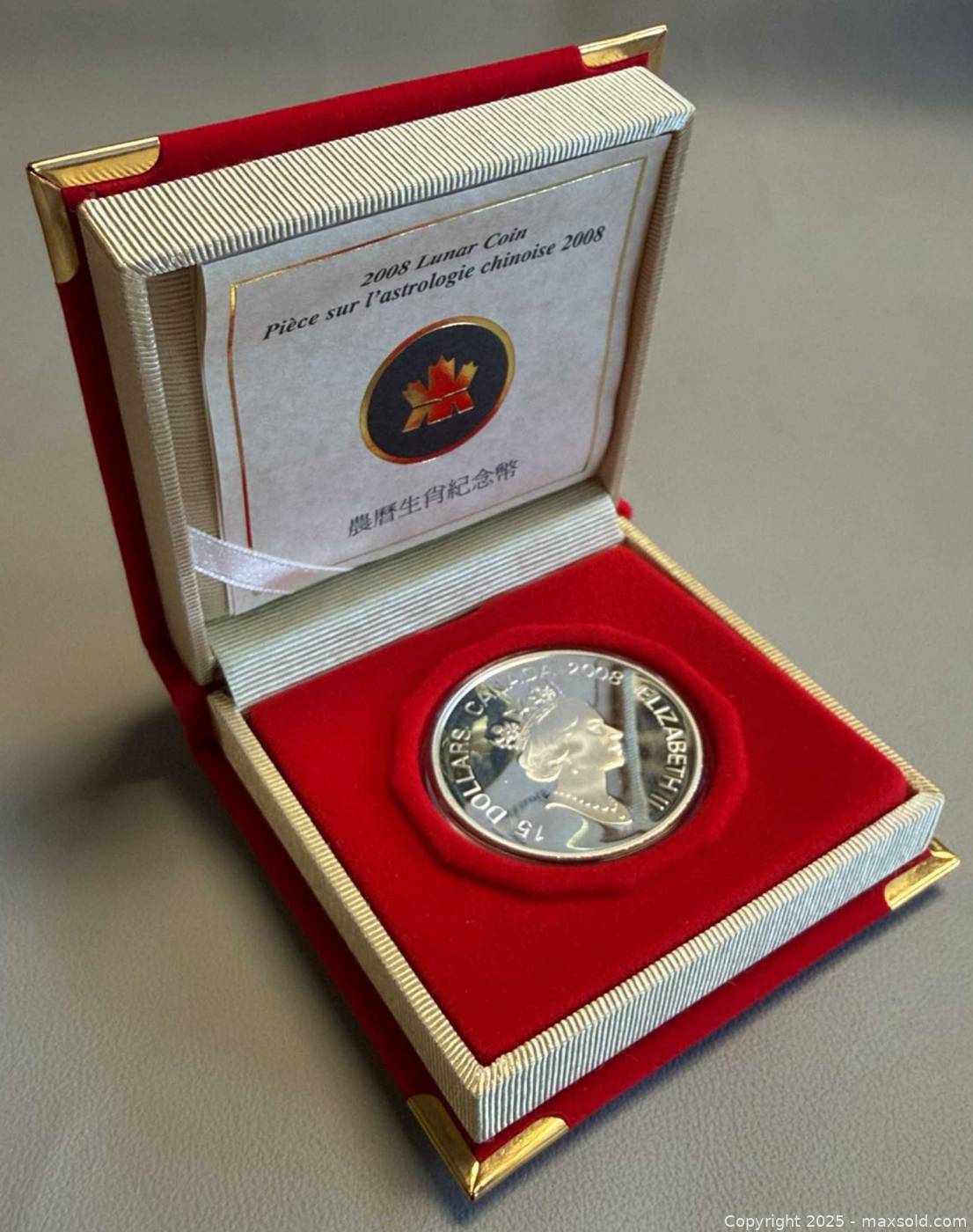 2008 RCM $15 Lunar Year of the Rat Sterling Silver Coin | Maxsold