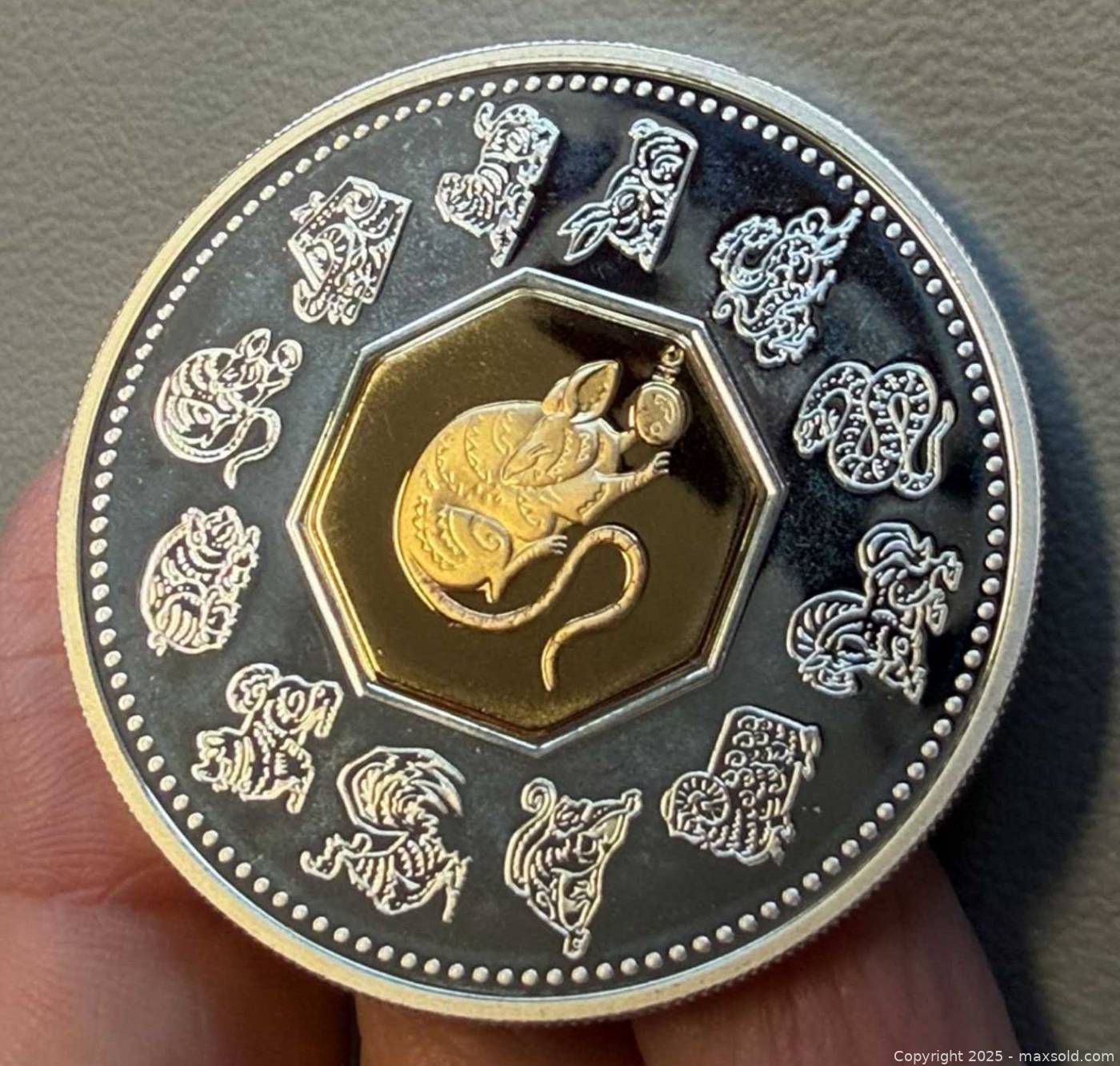 2008 RCM $15 Lunar Year of the Rat Sterling Silver Coin | Maxsold
