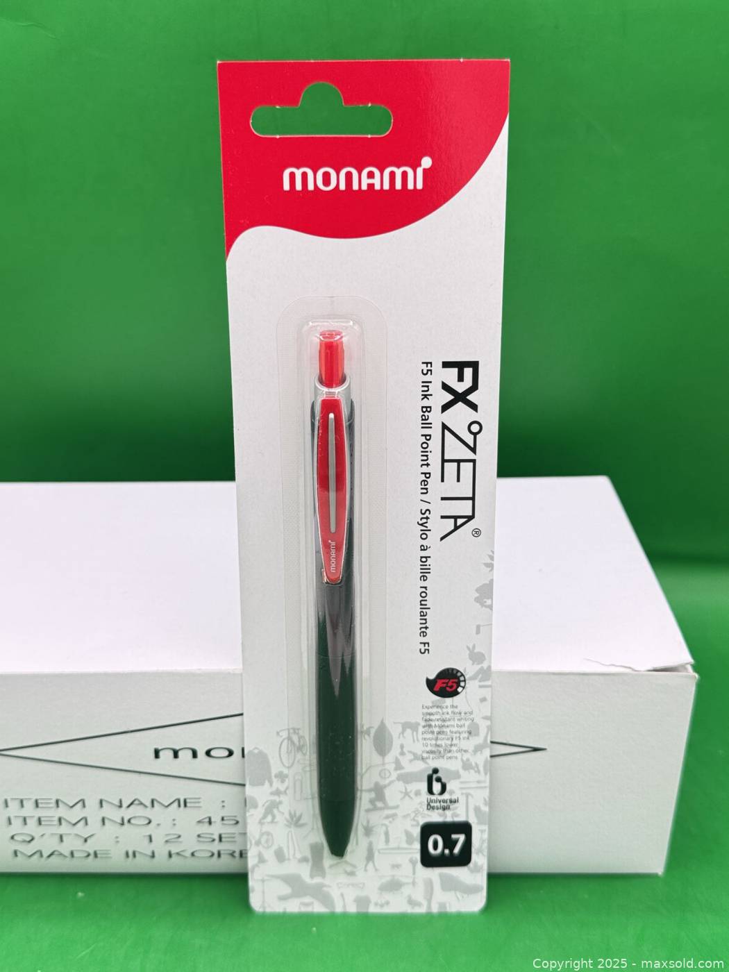 12 Monami RX Zeta 0.7 mm red ballpoint pens | Maxsold