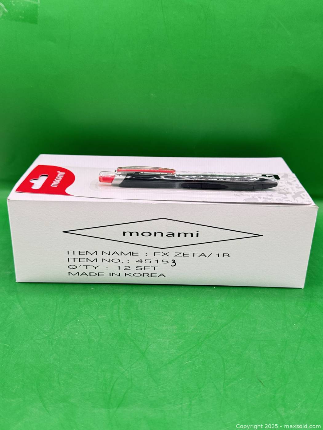 12 Monami RX Zeta 0.7 mm red ballpoint pens | Maxsold