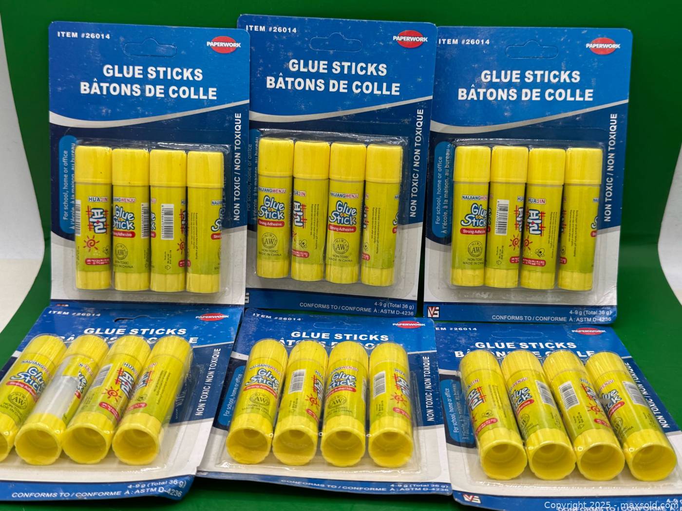 6 sealed packs glue sticks (4-count each) | Maxsold