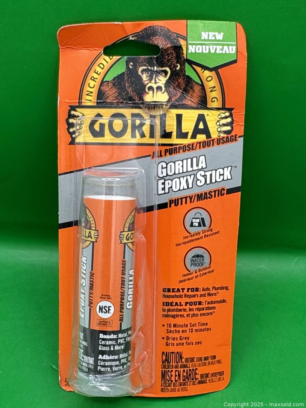 Gorilla All Purpose Epoxy Stick Putty/Mastic | Maxsold