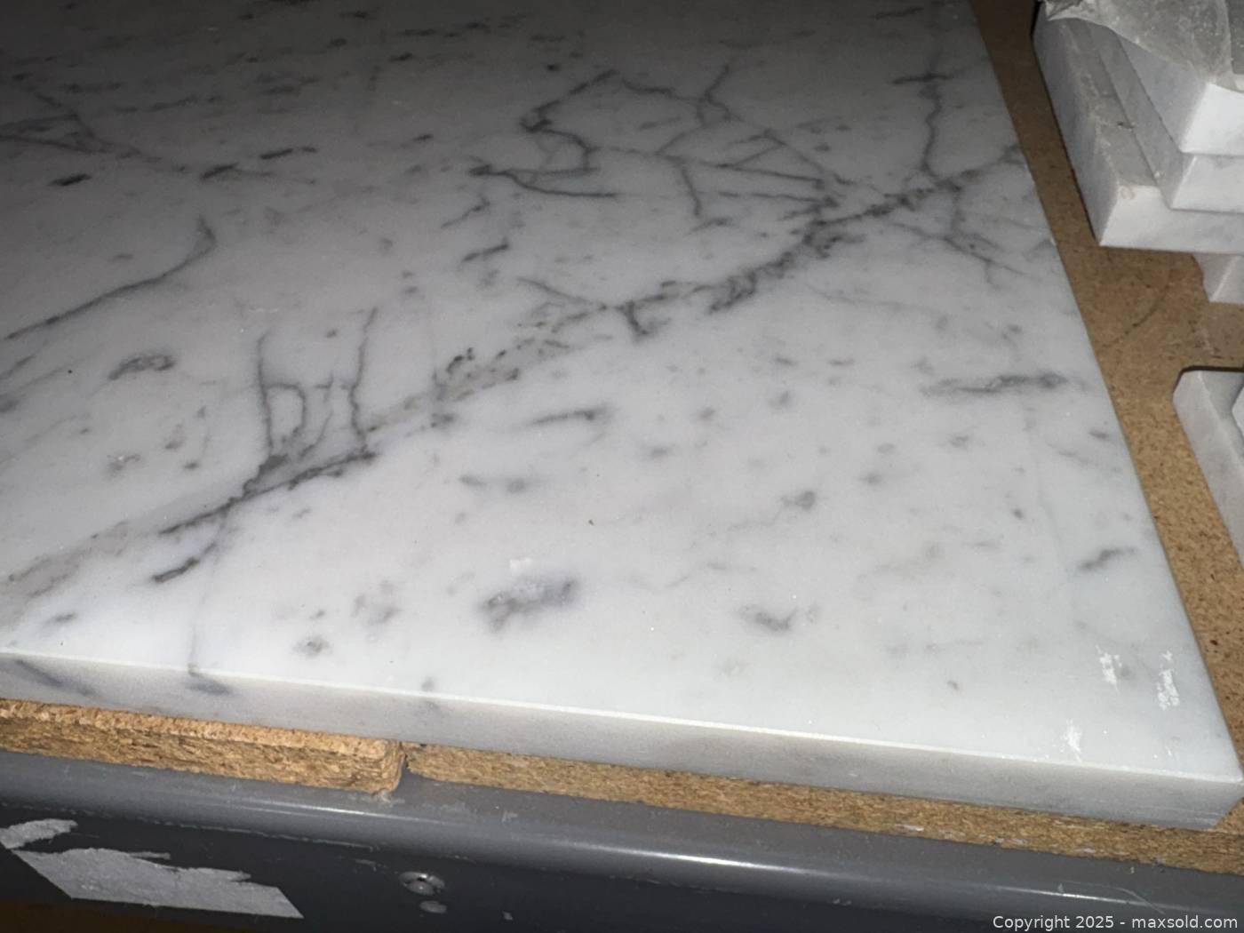 Carrara-Style White Marble Countertop Slab | Maxsold