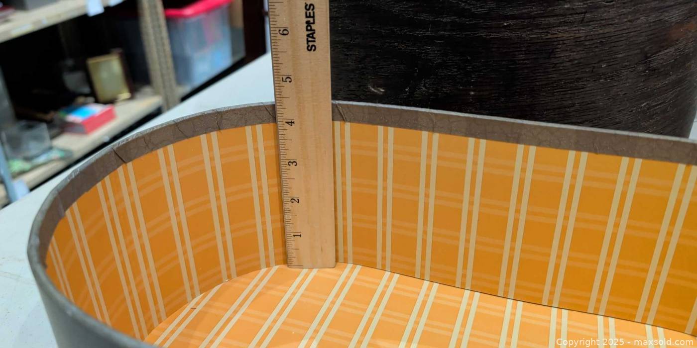 4 Decorative Containers Wood Wicker Paper | Maxsold
