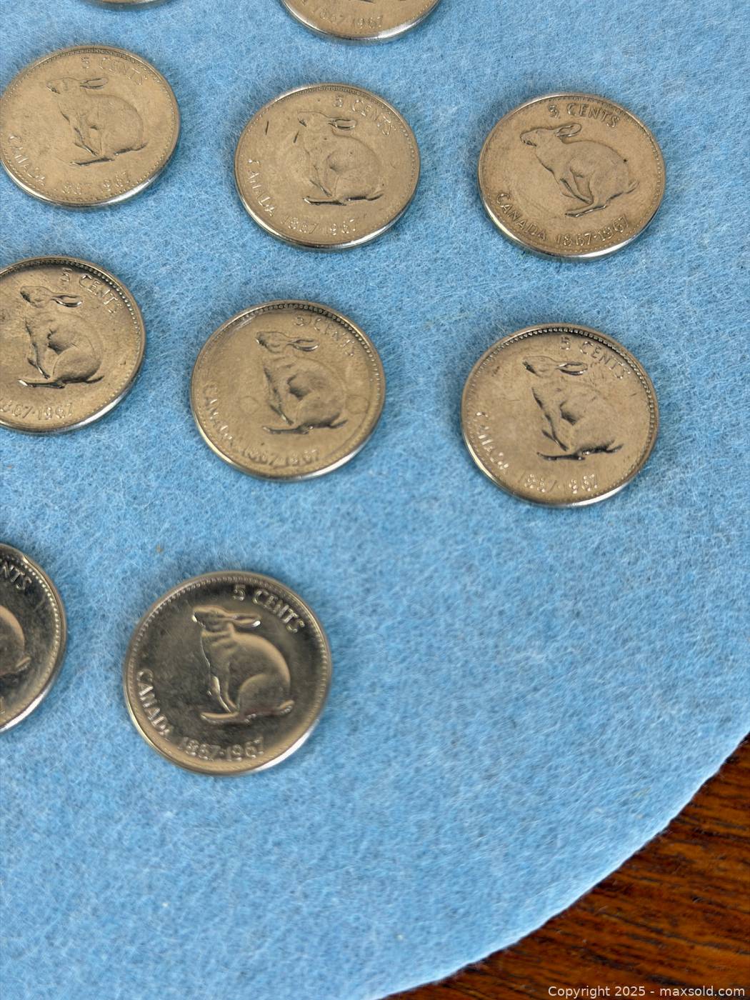 11 Canadian 1967 5-Cent Nickel Coins | Maxsold