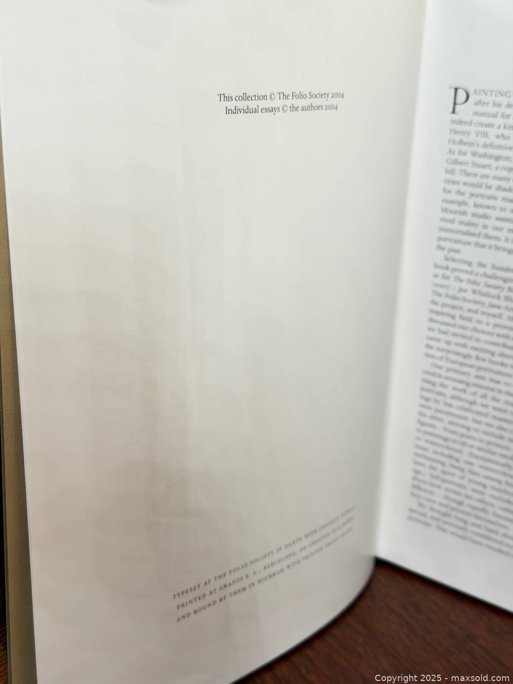 The Folio Society Book of the 100 Greatest Portraits | Maxsold