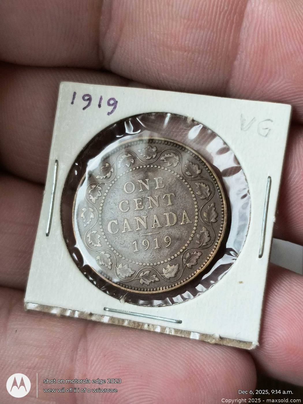1919 Canada One Cent coin | Maxsold