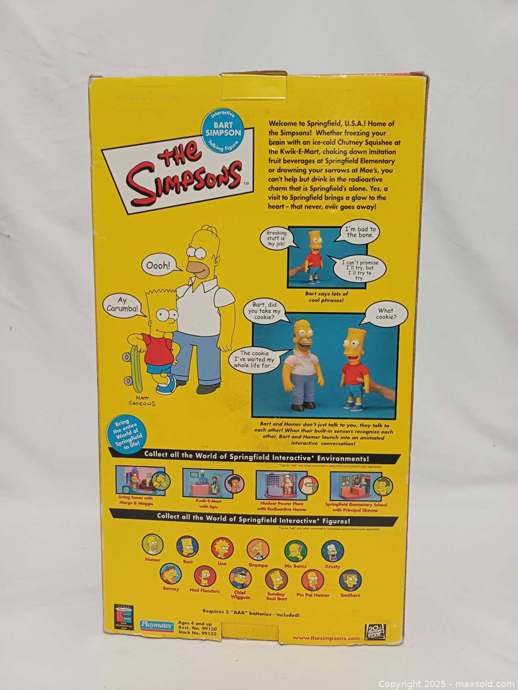 The Simpsons 15-inch Interactive Bart Simpson Talking Figure in ...