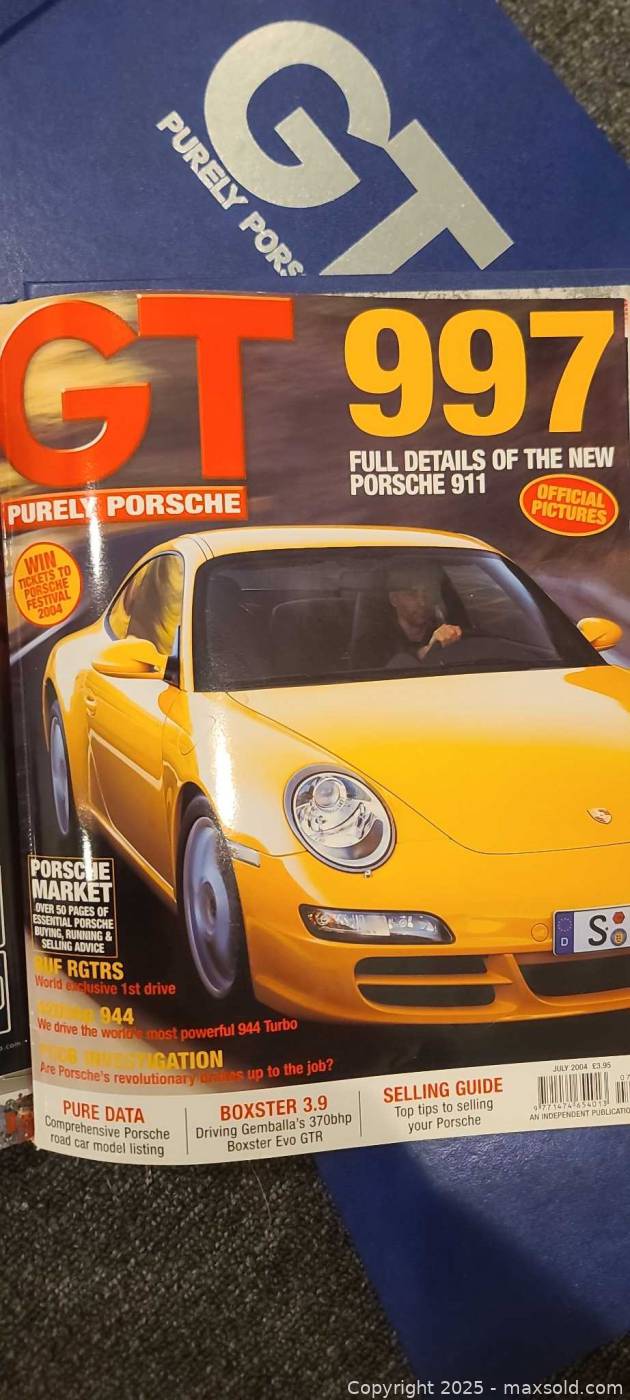 GT Purely Porsche bound volumes & framed Porsche poster | Maxsold