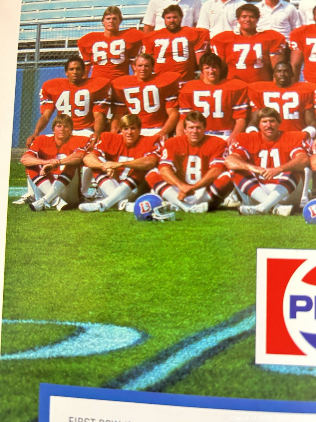 1983 Denver Broncos team photo 11"×17" | Maxsold