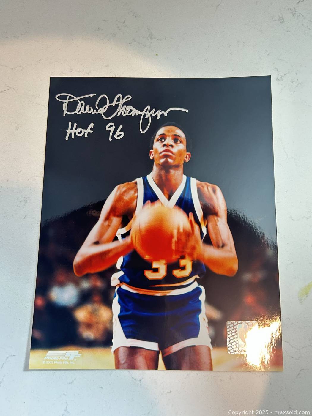 David Thompson signed 8"x10" photo | Maxsold