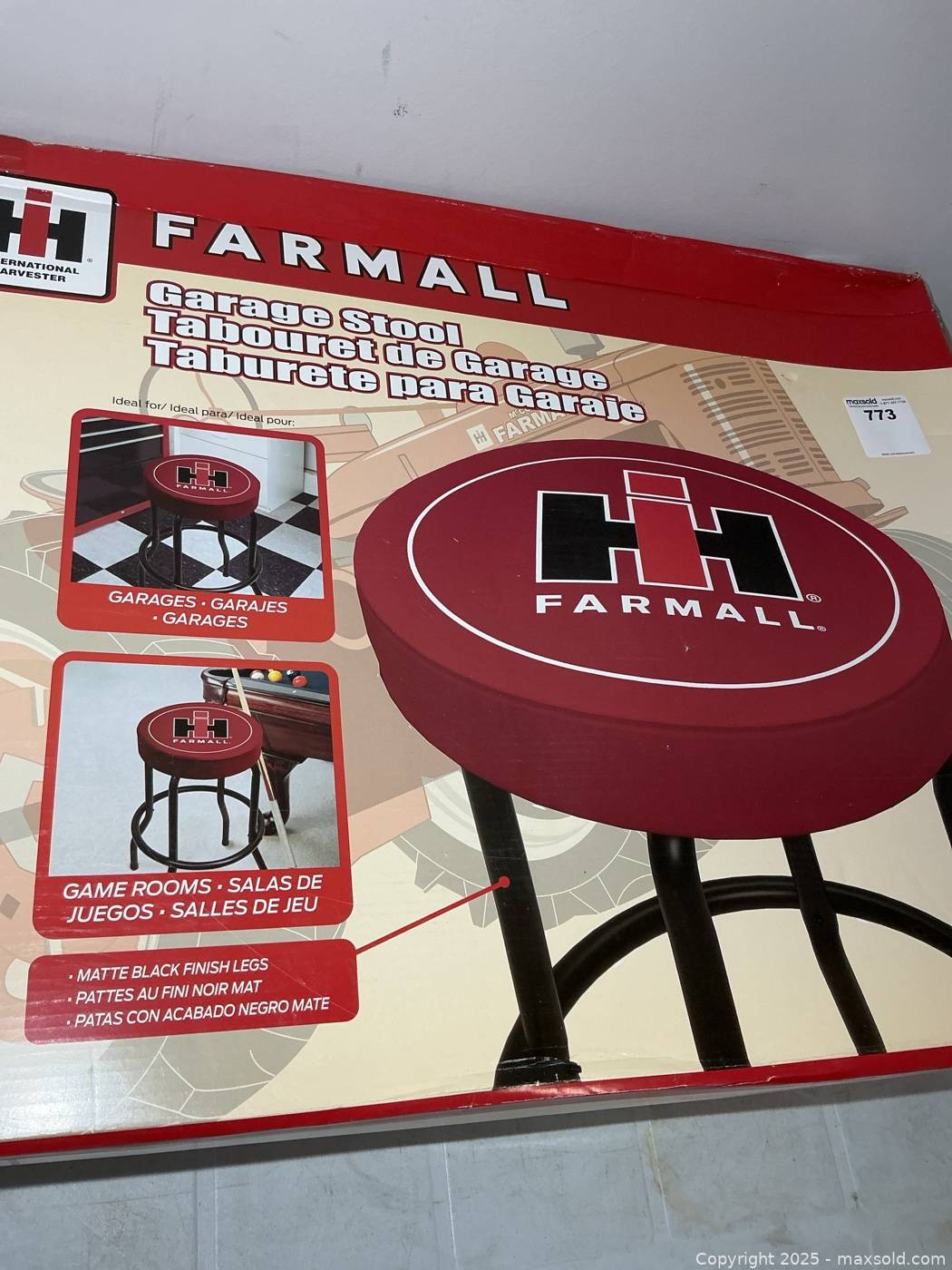 New Farmall Garage Stool | Maxsold