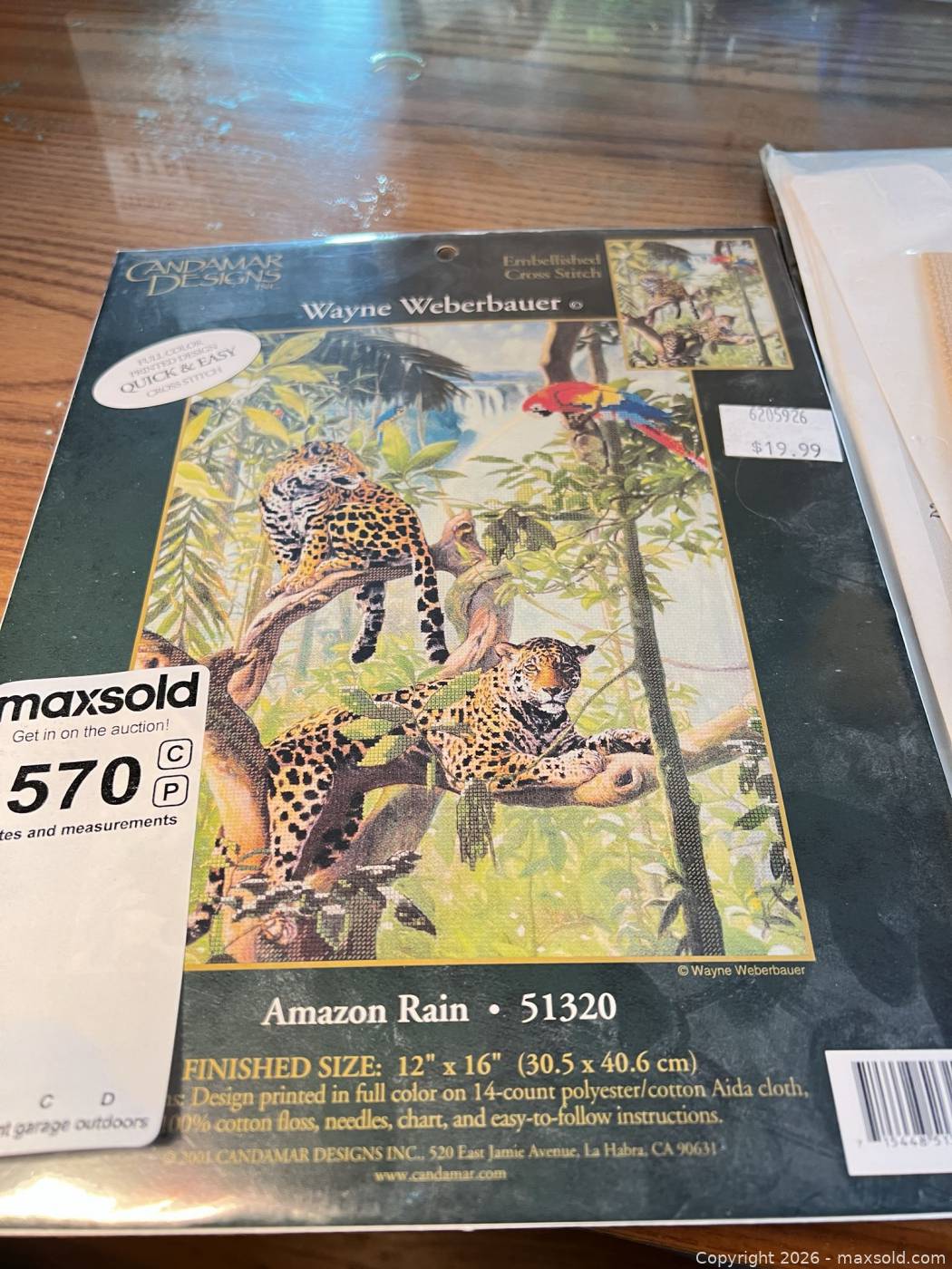 Counted Cross-Stitch Kits, Amazon Rain & Native American Wolves | Maxsold