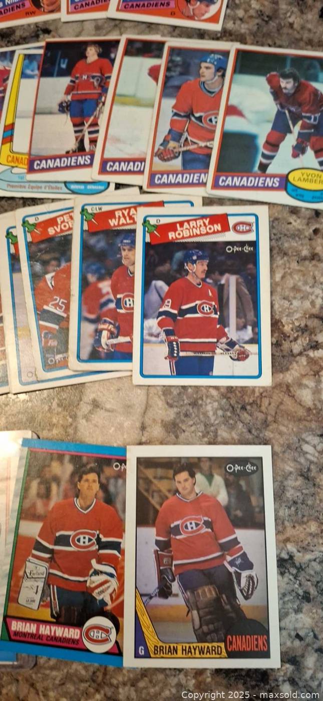 20 Montreal Canadiens 1980s O-Pee-Chee hockey cards | Maxsold