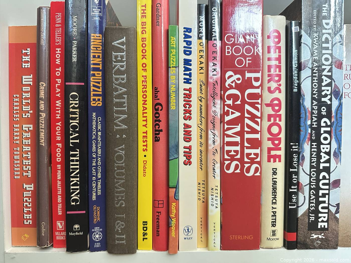 Approx. 35 puzzle, math & word-game books | Maxsold