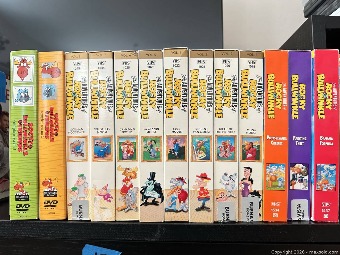 Rocky & Bullwinkle mixed VHS & DVD lot | Maxsold