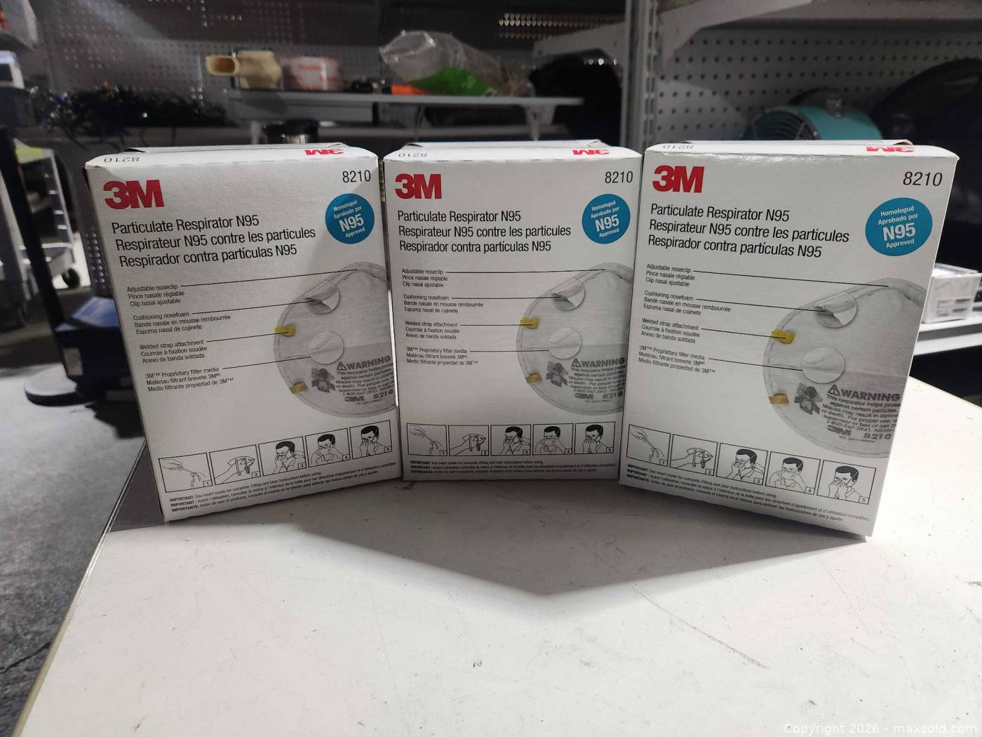 3M N95 respirator masks, 3 boxes | Maxsold
