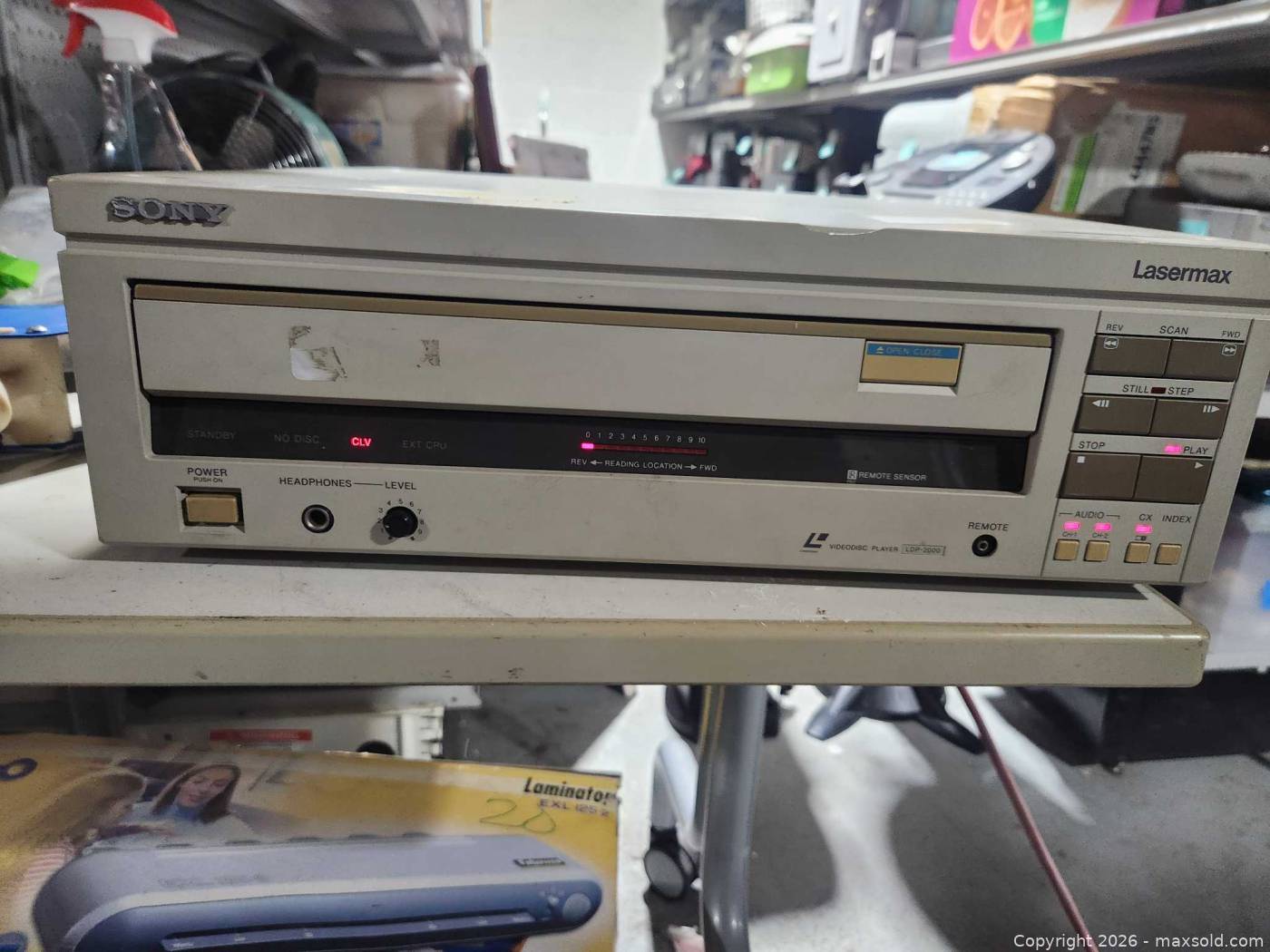 Sony Lasermax LaserDisc player | Maxsold