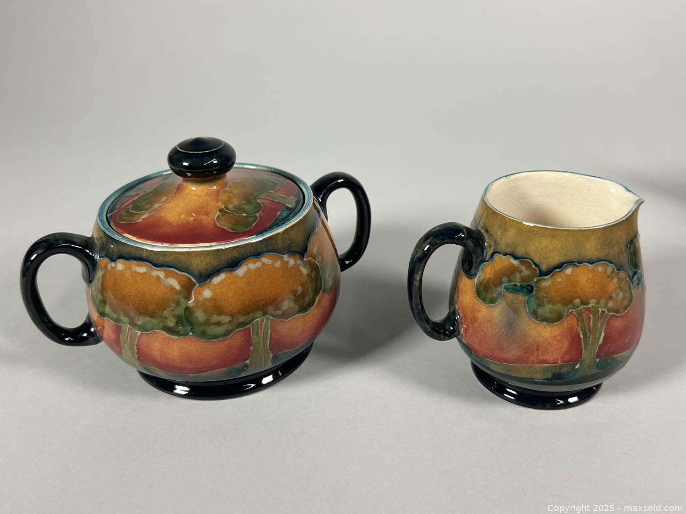 Moorcroft hand-painted 3-piece tea set | Maxsold