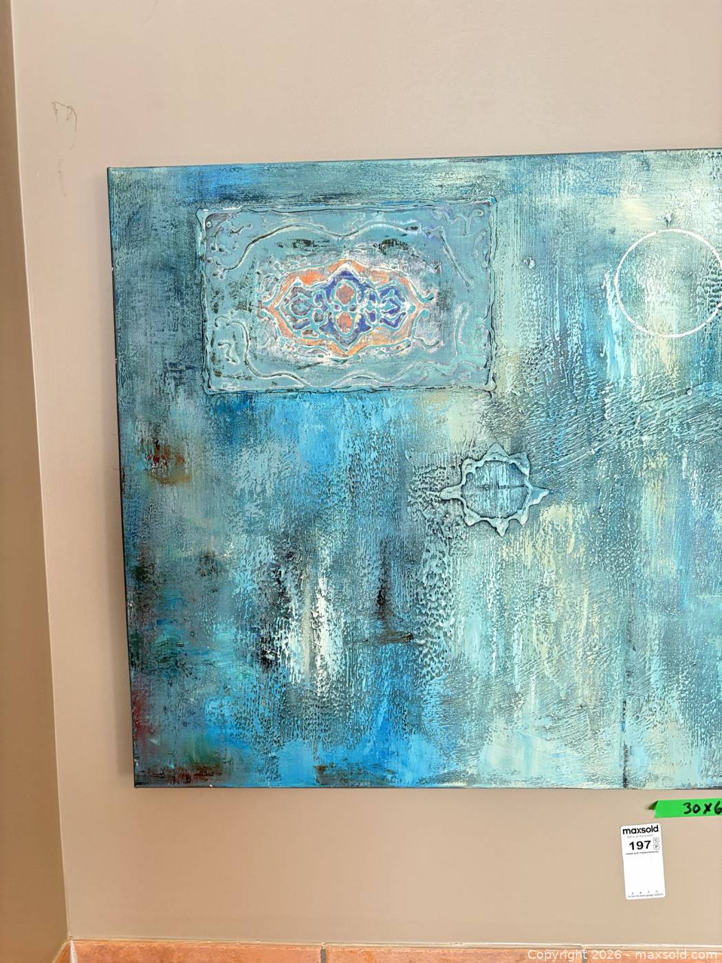 30x60 in mixed media canvas wall art | Maxsold