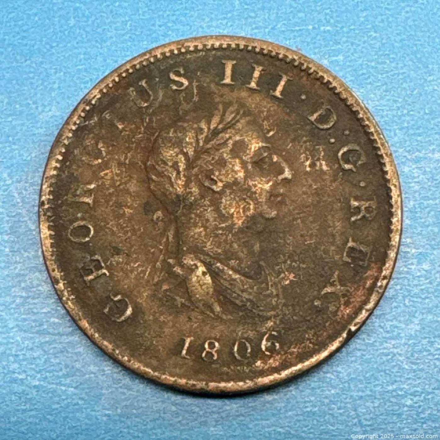 1806 George III copper coin | Maxsold