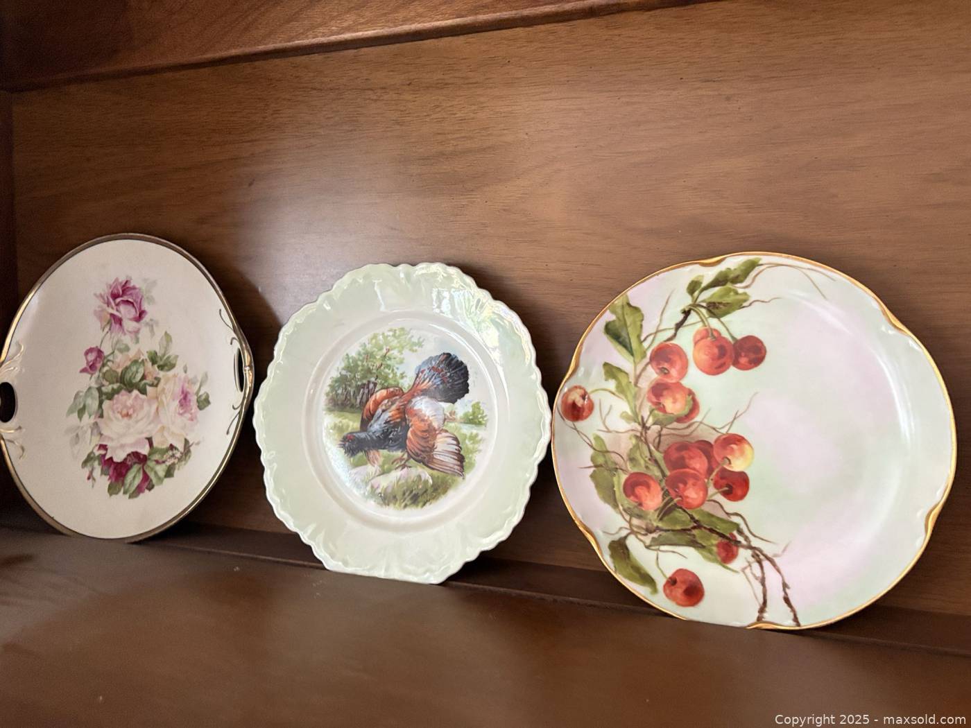 Painted porcelain decorative plates assortment | Maxsold