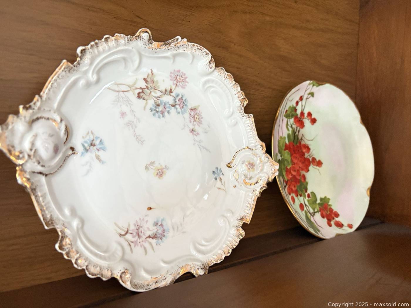 Painted porcelain decorative plates assortment | Maxsold