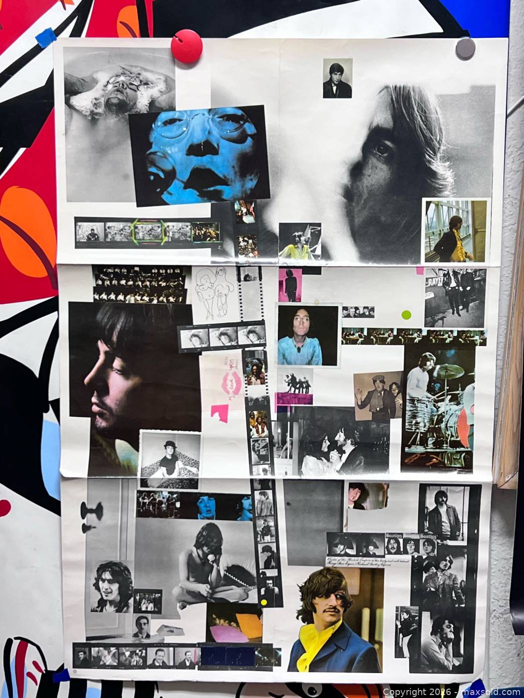 1968 Beatles White Album folded poster | Maxsold