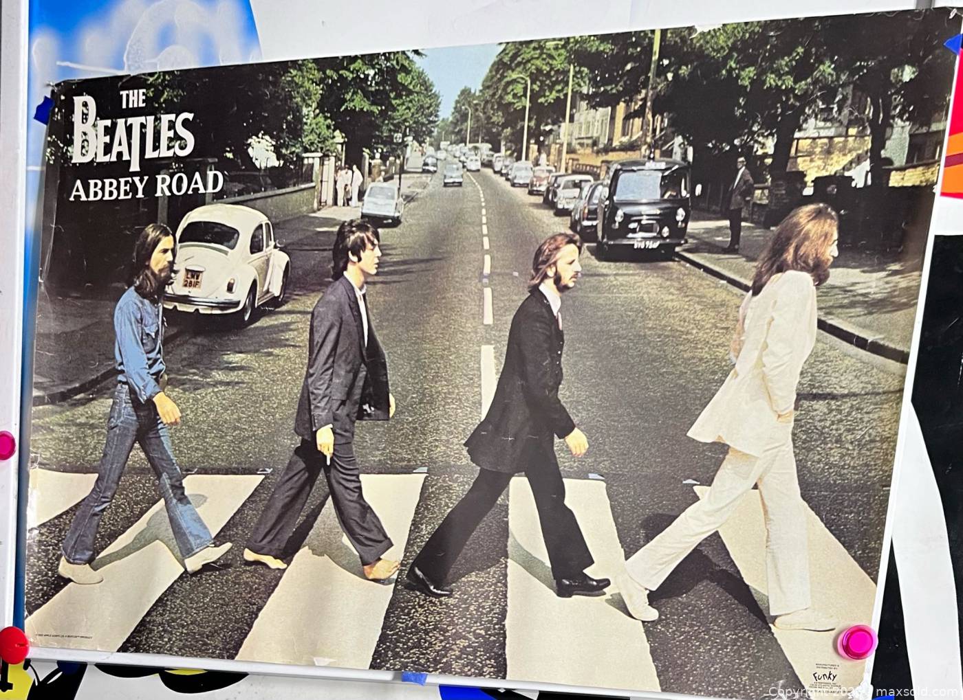 2002 The Beatles Abbey Road poster | Maxsold